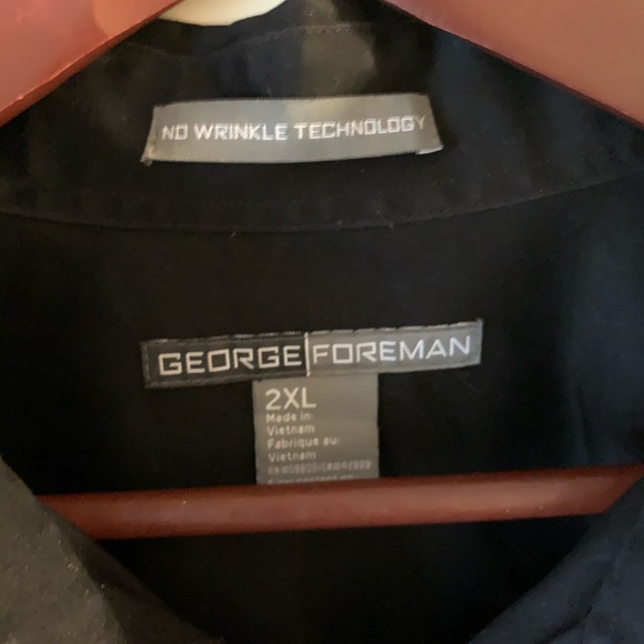 George Foreman | Shirts | George Forman Black Button Shirt Size 2xl ...